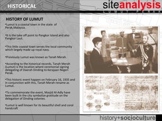History & culture of lumut, perak | PPT