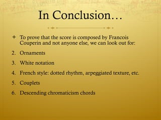 History d2 francois couperin | PPT