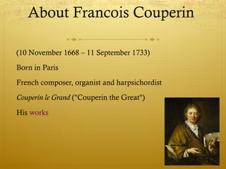 History d2 francois couperin | PPT