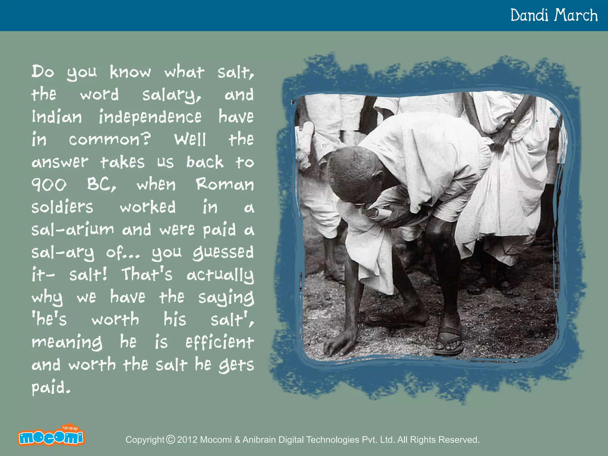 Dandi March - History India – Mocomi.com