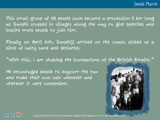 Dandi March - History India – Mocomi.com