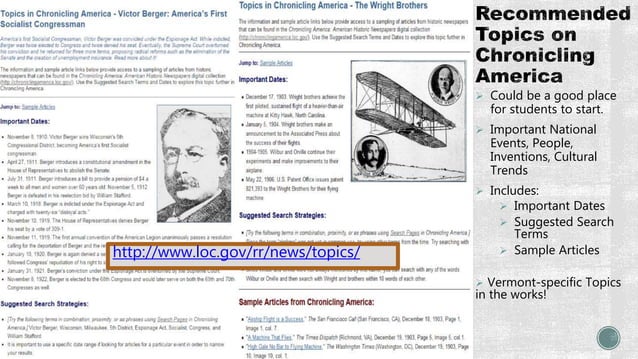 Chronicling America: Using Historic Newspapers in the Classroom & for ...
