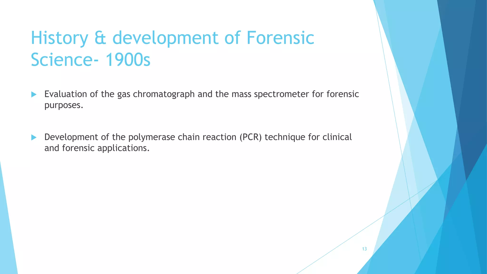 History development of forensic science | PPTX