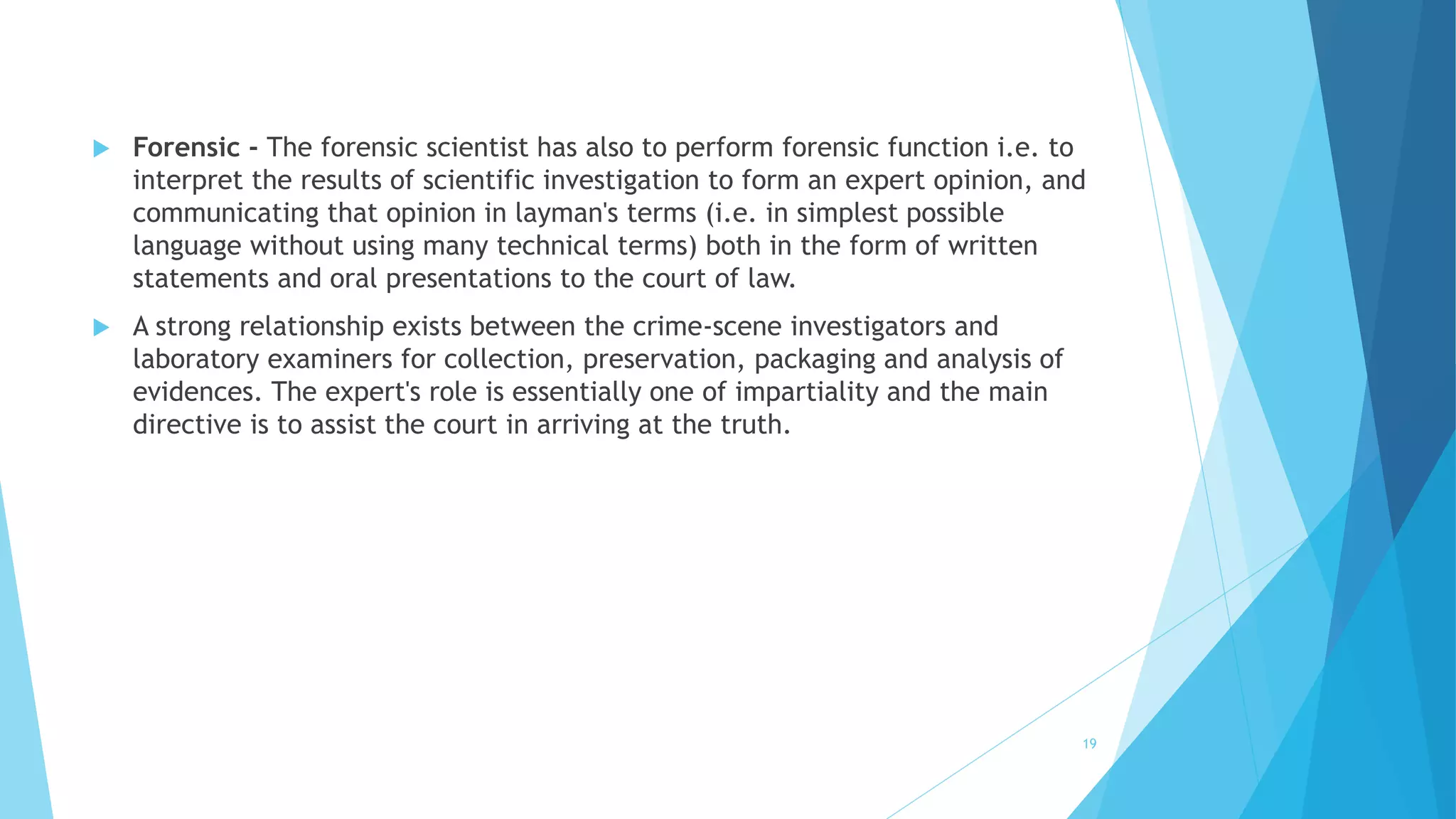 History development of forensic science | PPTX | Crime & Harmful Acts ...