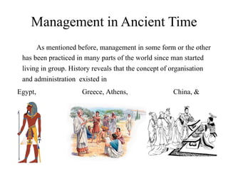 History and development of management - Vishnu Pujari | PPTX