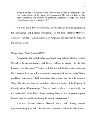 US v Wong Kim Ark | PDF