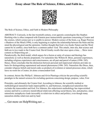History Essay Paragraph On Descriptive Writing | PDF