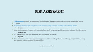 History, examination, risk assessment and treatment planning | PPTX
