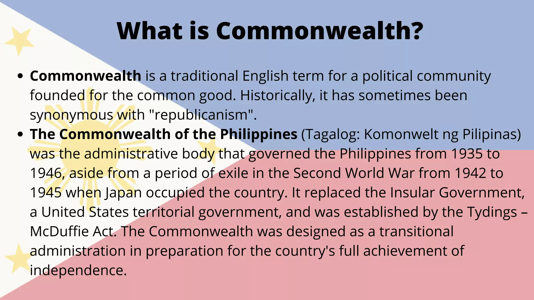 Evolution of the Philippine Constitution: 1953: The Commonwealth ...