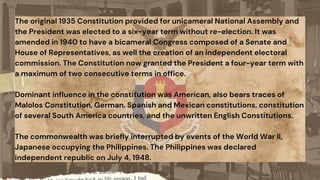 Evolution of the Philippine Constitution: 1953: The Commonwealth ...