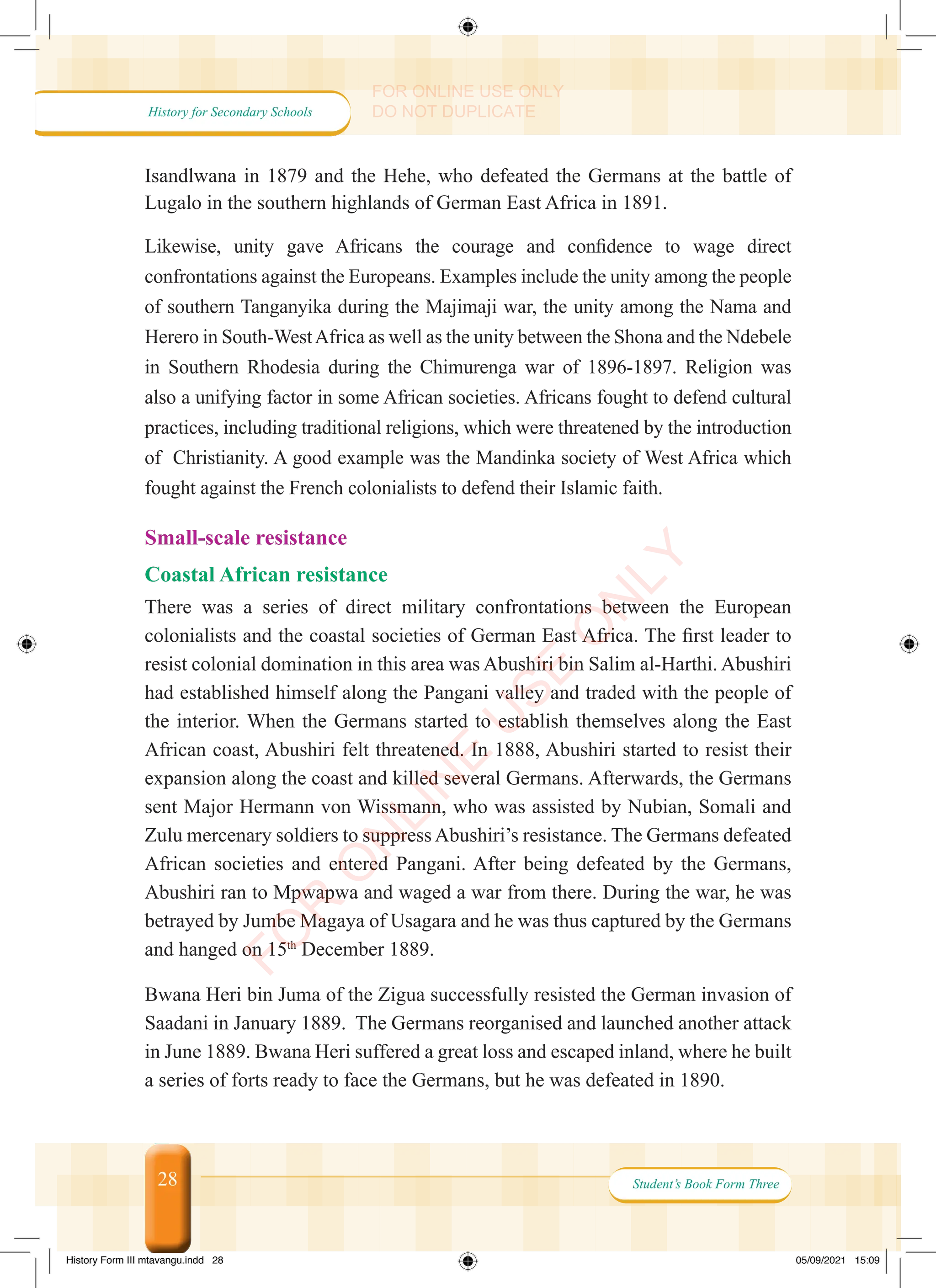 History Form Three , Text book for a teachers | PDF