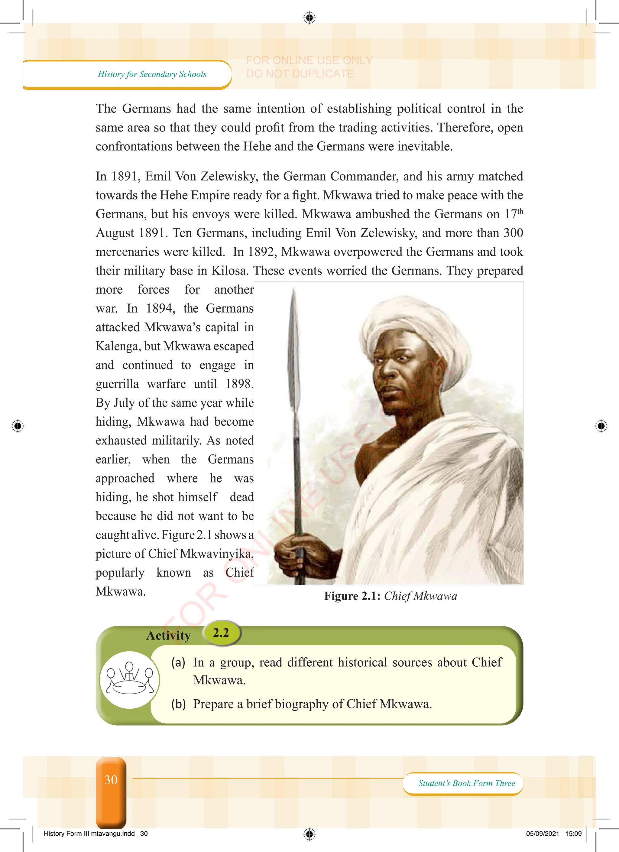 History Form Three , Text book for a teachers | PDF