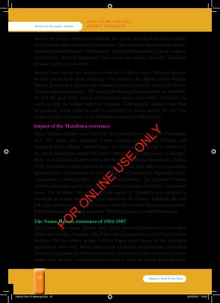 History Form Three Text Book For A Teachers Pdf