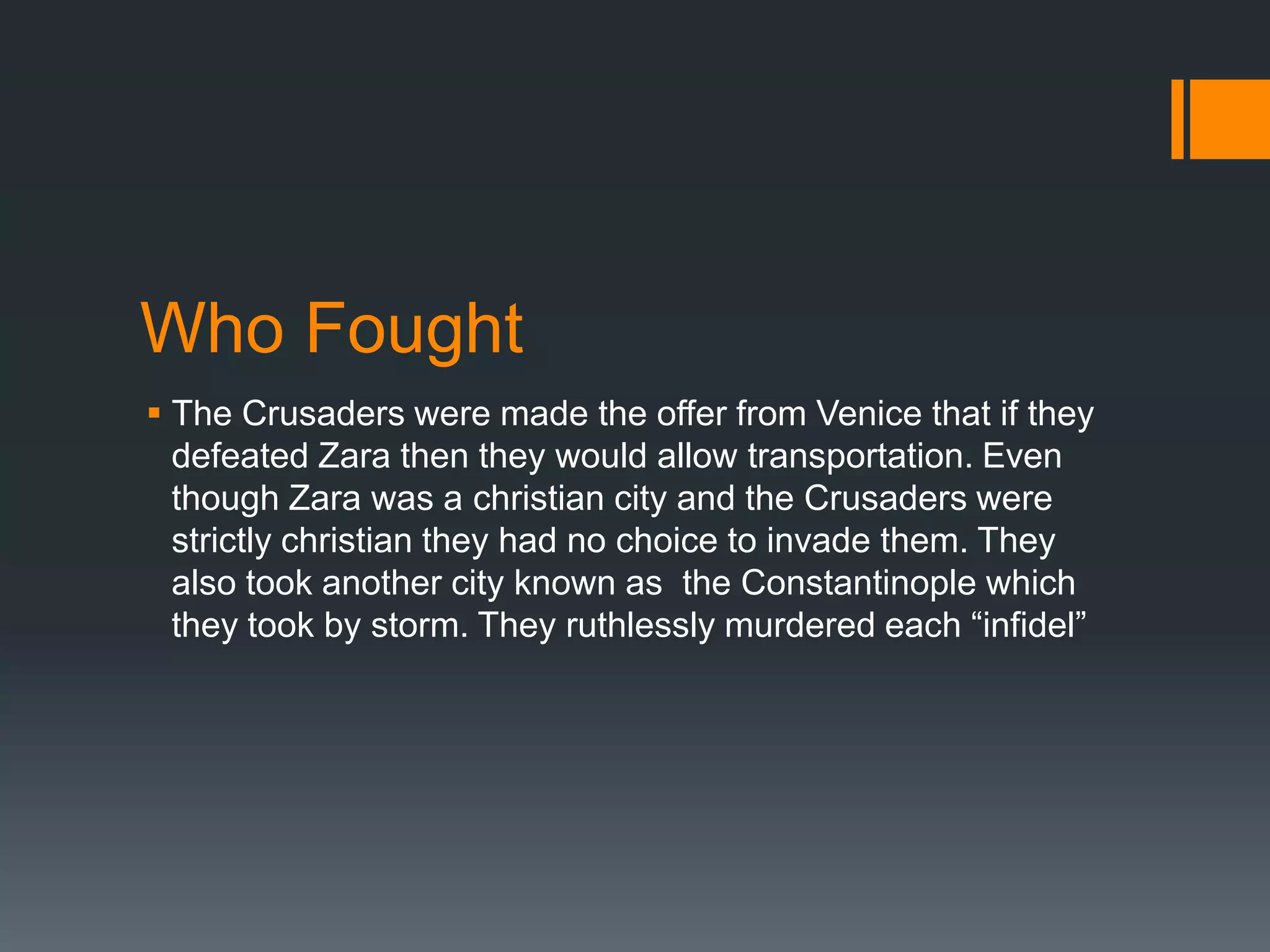 History fourth crusade | PPTX