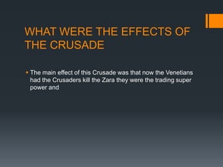 History fourth crusade | PPTX