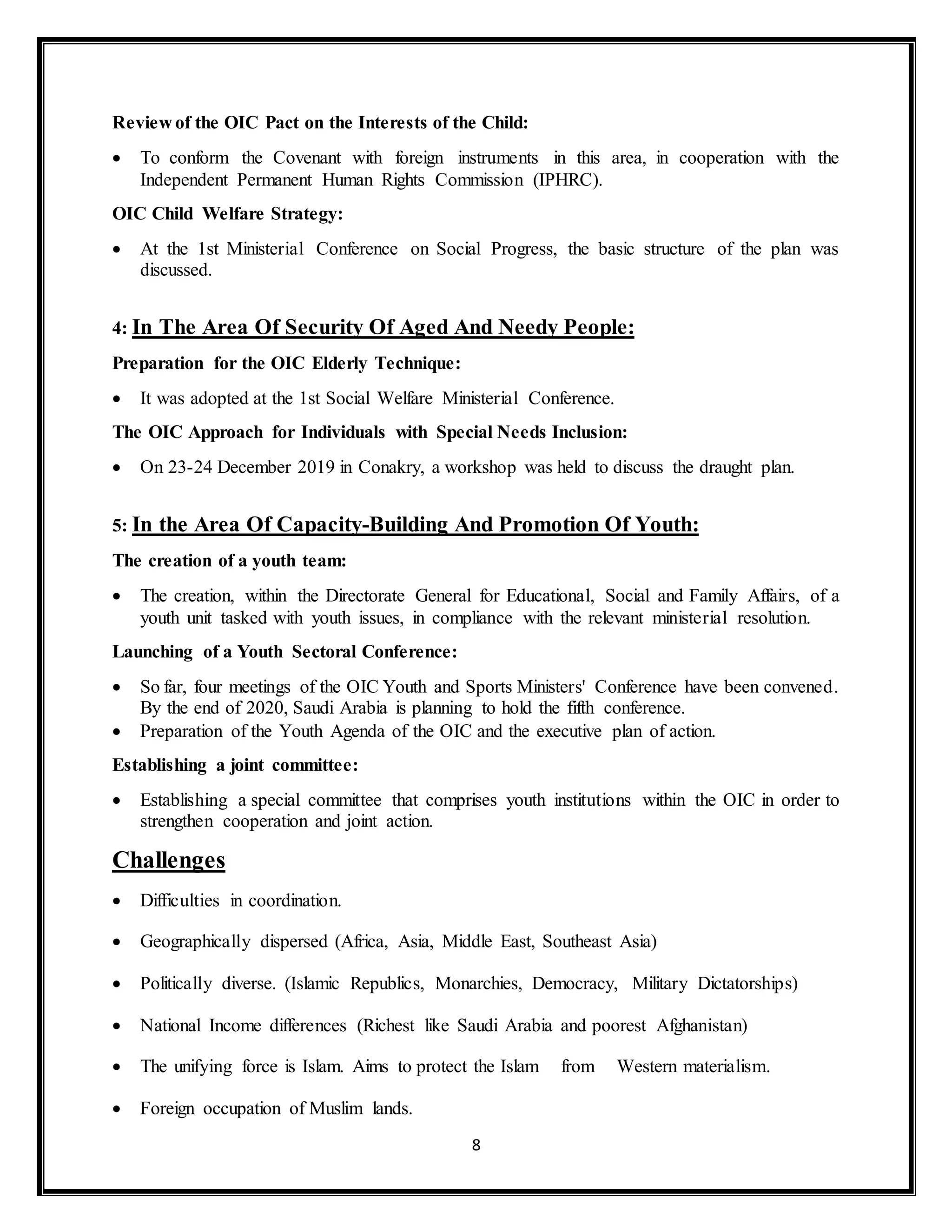 History, function, achievements and failure in resolving issues of ...