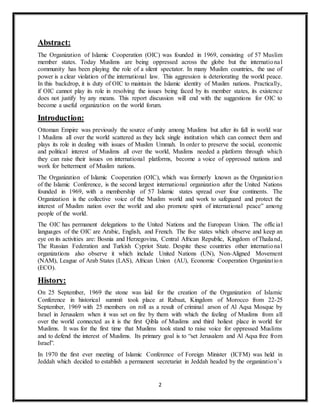 History, function, achievements and failure in resolving issues of ...