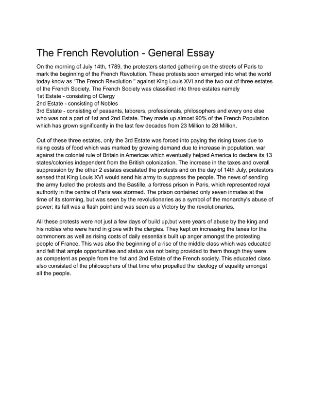 History Grade 9. 1789 - French Revolution.pdf | Politics
