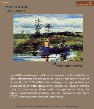 History of Paint – Mocomi.com