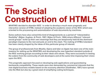 Taking a glance at the history of HTML5 | PDF