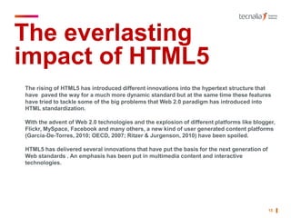 Taking a glance at the history of HTML5 | PDF