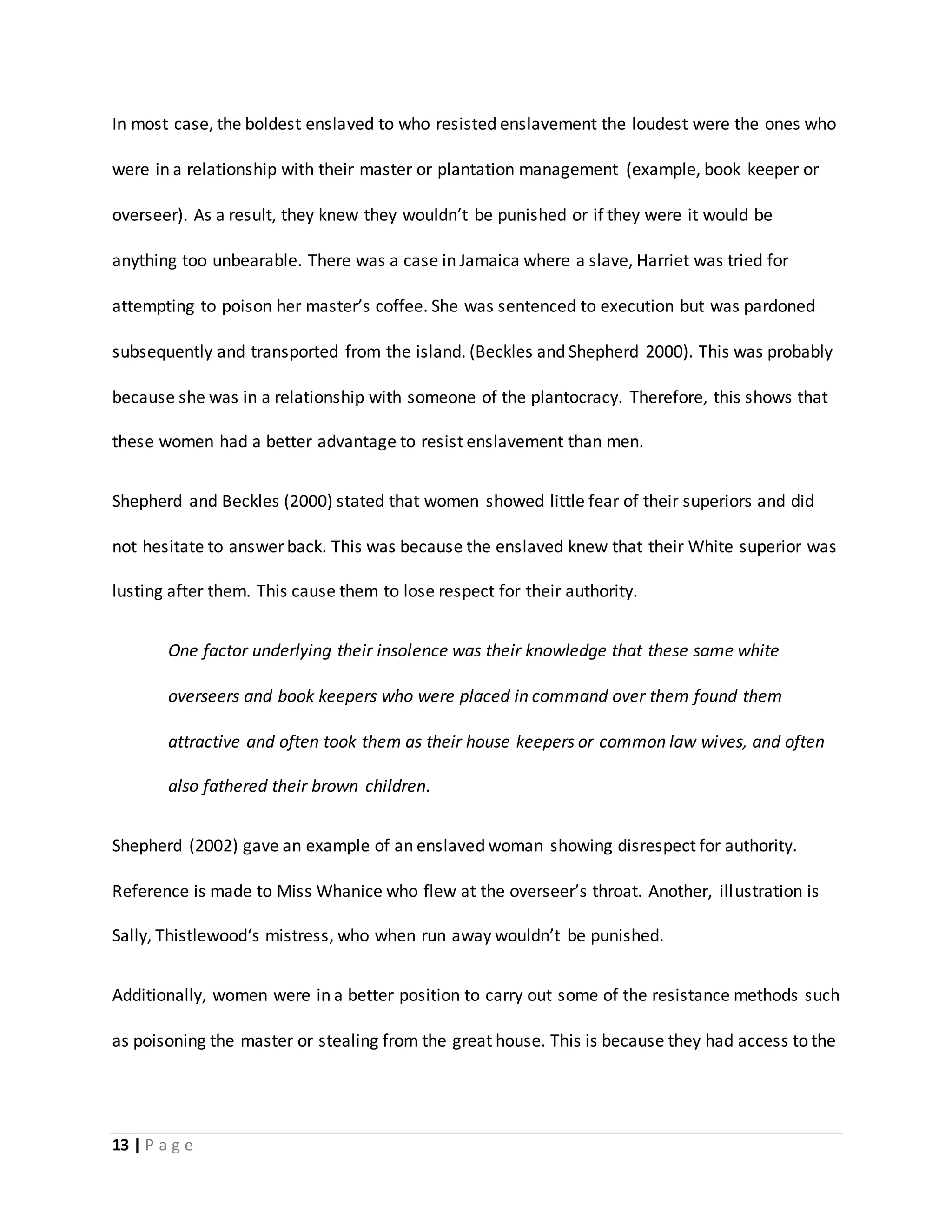 History CAPE Internal Assement | DOCX