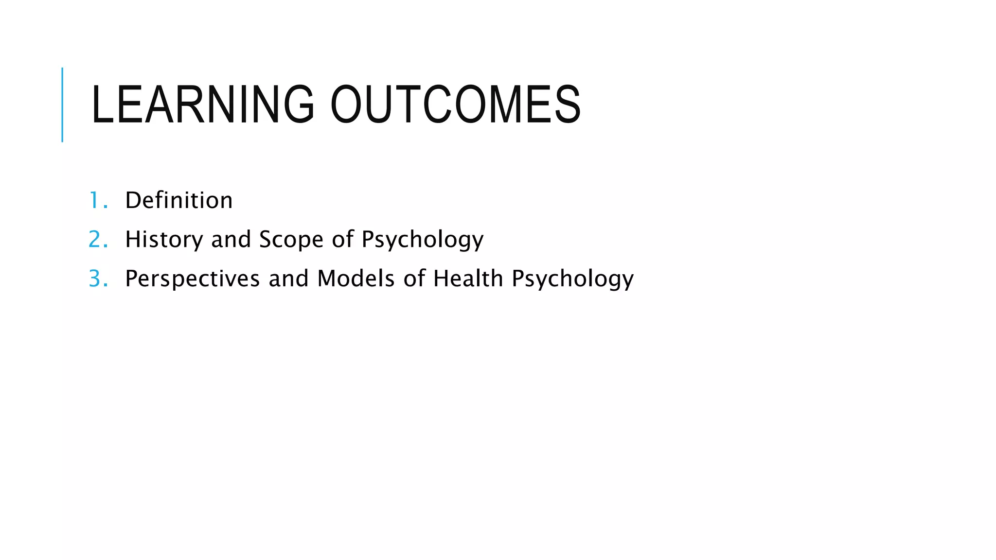 Historical background health psychology lecture | PPTX