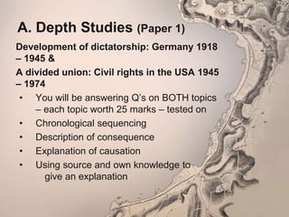 History IGCSE Course Introduction | PPTX