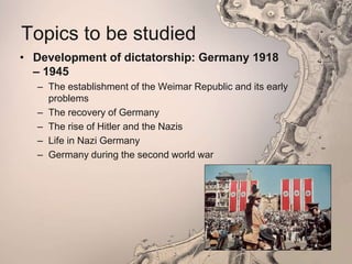 History IGCSE Course Introduction | PPTX