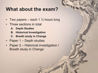 History IGCSE Course Introduction | PPTX