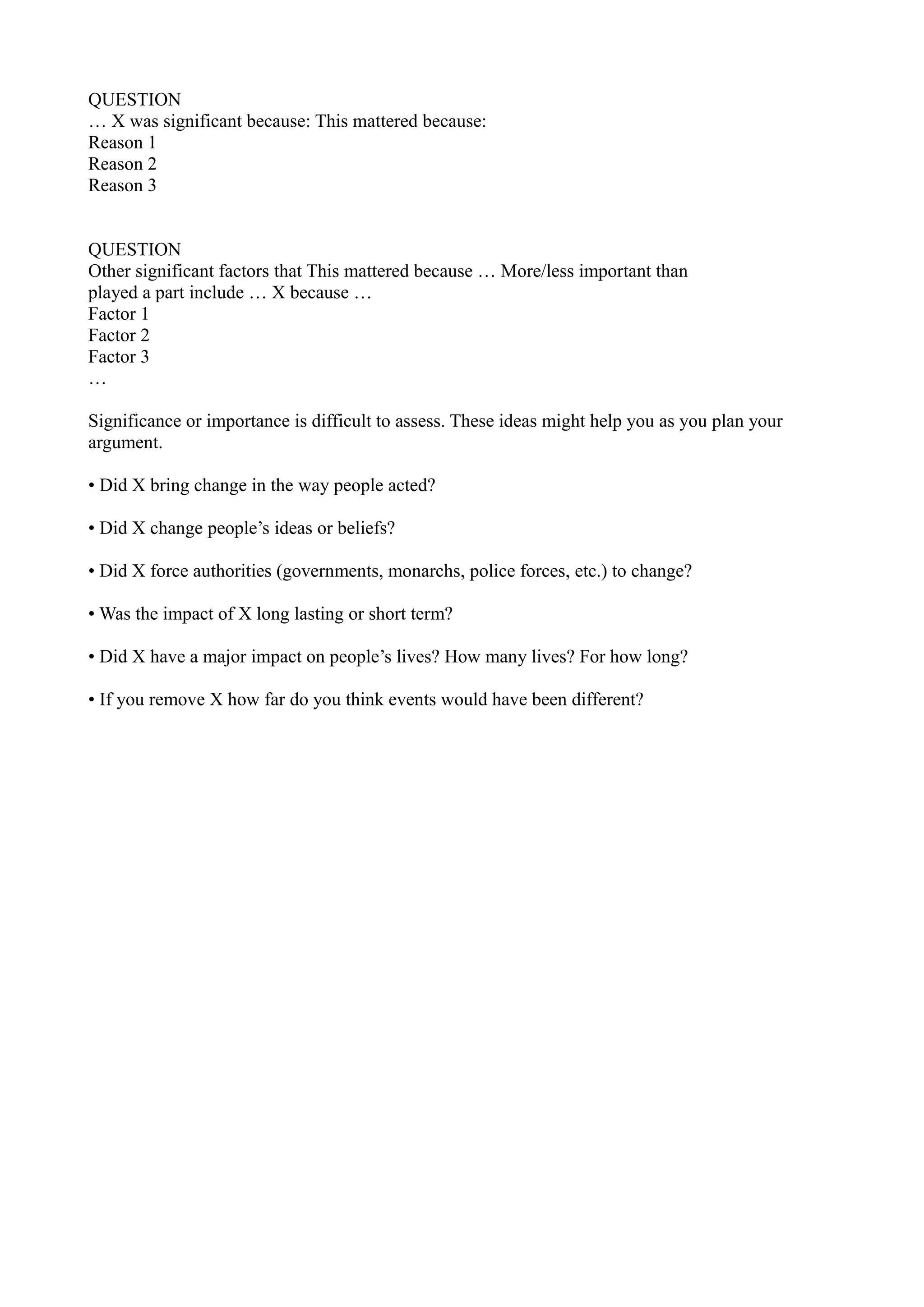 History IGCSE Tips | PDF