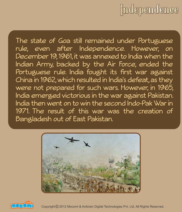 Indian Independence - History – Mocomi.com