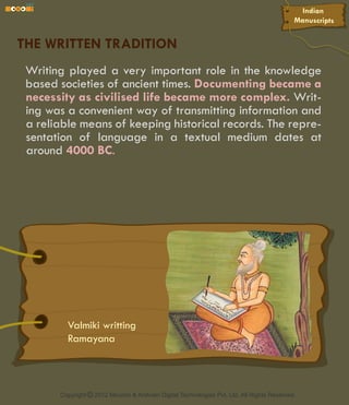 Indian Manuscripts – Mocomi.com