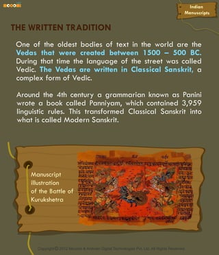 Indian Manuscripts – Mocomi.com