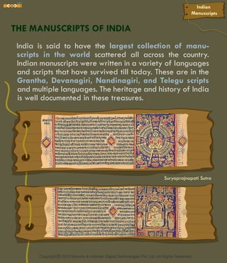 Indian Manuscripts – Mocomi.com