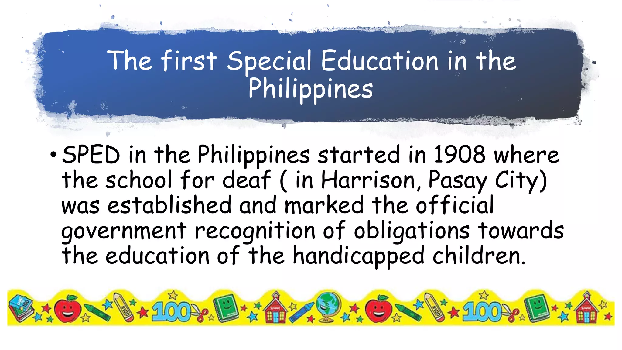History of Special Education | PPTX
