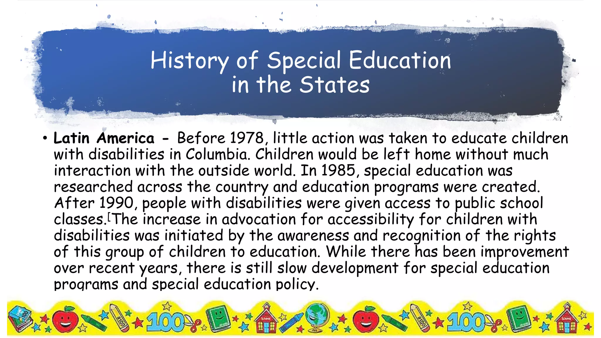 History of Special Education | PPTX