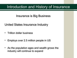 History of Insurance Overview Anaysis.ppt