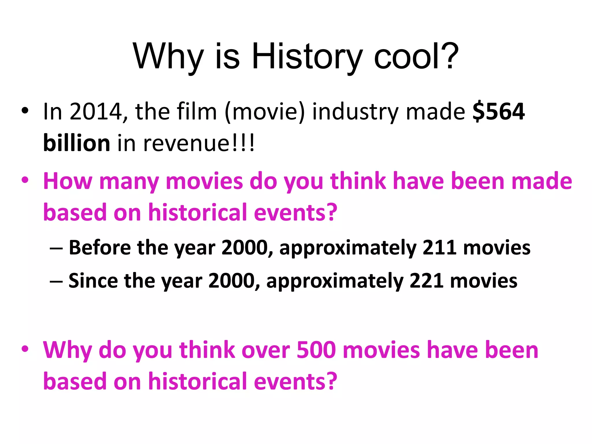 History is cool... | PPTX