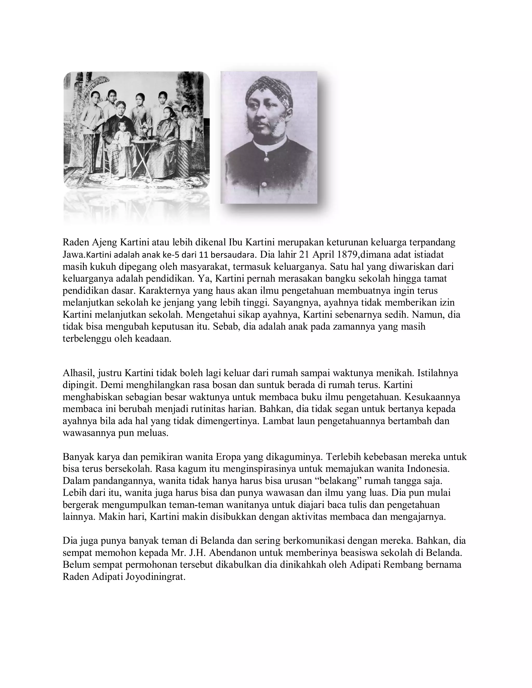 History kartini (zulfan) | PDF