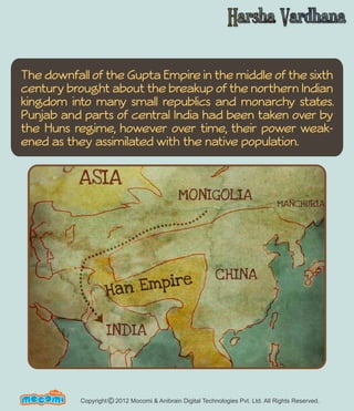 King Harshavardhana - Kings of India – Mocomi.com