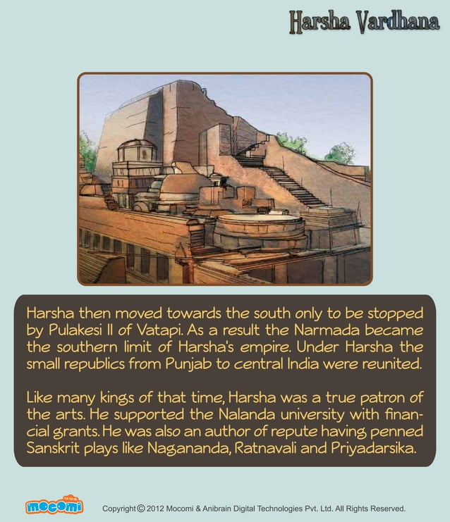King Harshavardhana - Kings of India – Mocomi.com | Hinduism | Religion ...