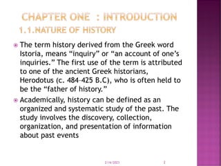 History Lecture Notes 2 (Chapters 1 & 2).pdf