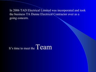 History Lesson Tad Presentation | PPT