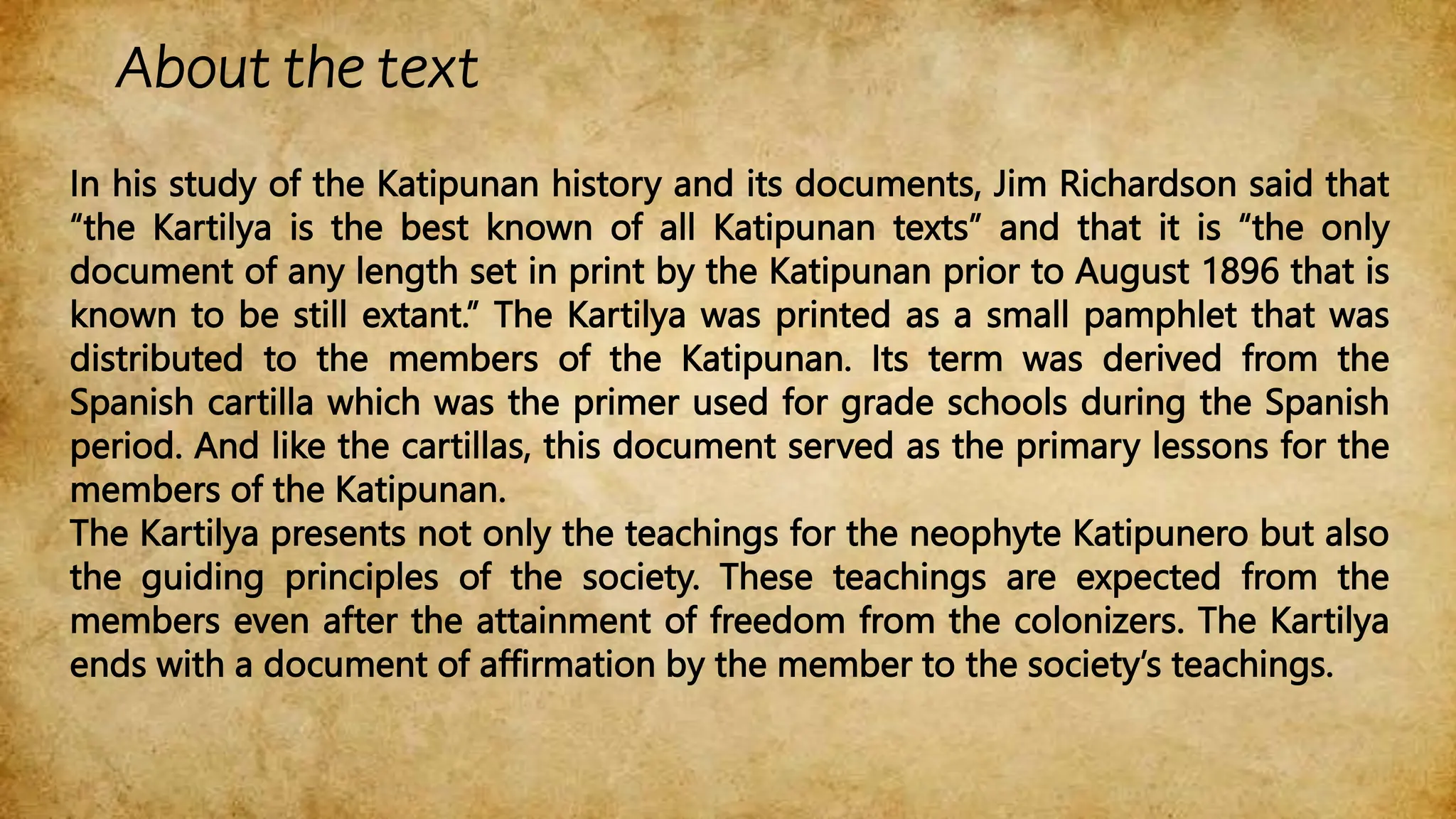 History Lesson 5 & 6 KARTILYA NG KATIPUNAN & PROCLAMATION OF PHILIPPINE ...