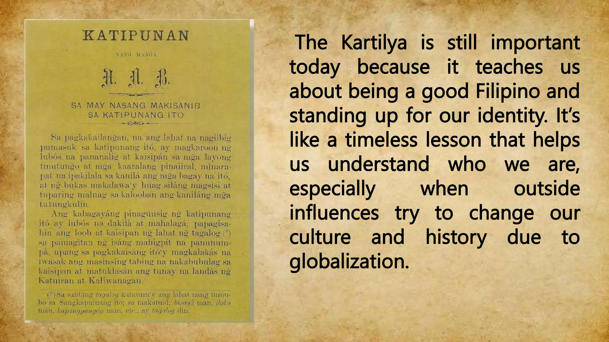 History Lesson 5 & 6 KARTILYA NG KATIPUNAN & PROCLAMATION OF PHILIPPINE ...