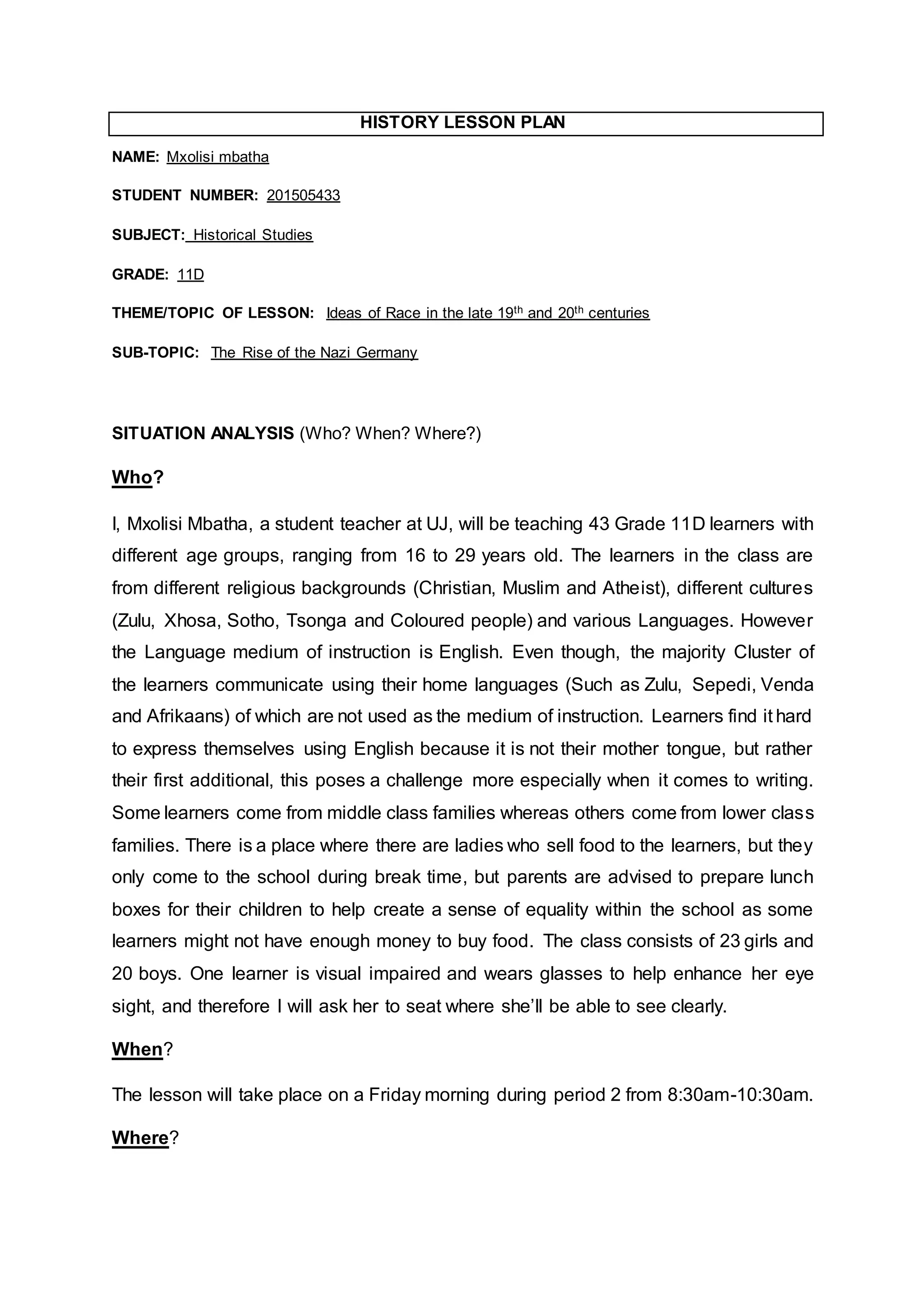 lesson plan template | DOCX