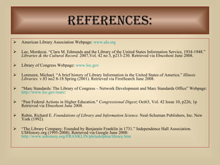 A timeline of events in the history of libraries | PPT