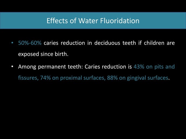 HISTORY & MECHANISM OF ACTION SYSTEMIC FLUORIDES.pptx | Dental Health ...