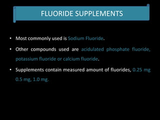 HISTORY & MECHANISM OF ACTION SYSTEMIC FLUORIDES.pptx